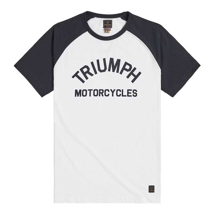 Triumph Saltern Tee White & Black - MTSS2310 – Hermy's TriumphSuperStore